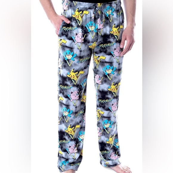 MAD Engine | Pants | Mad Engine Pokemon Mens Black And Gray Lounge ...